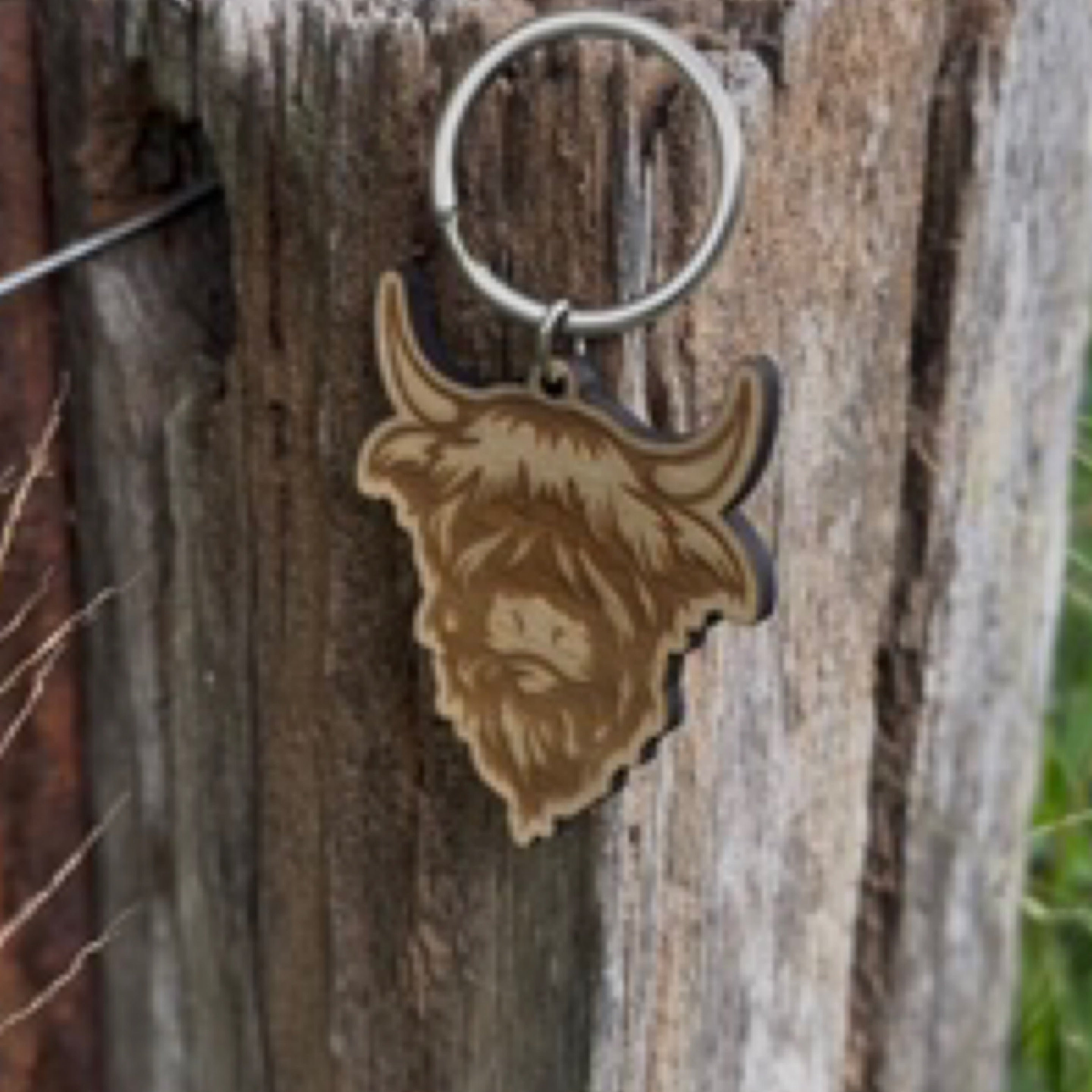 highland cow key ring | Country Sass